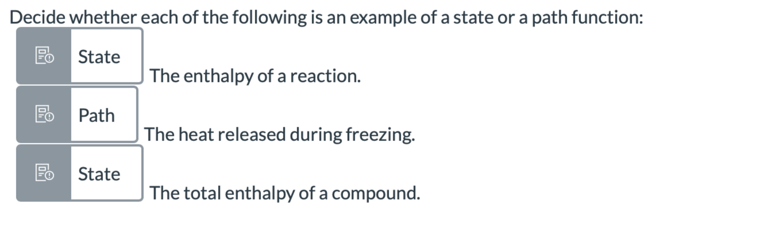 Solved Decide whether each of the following is an example of | Chegg.com
