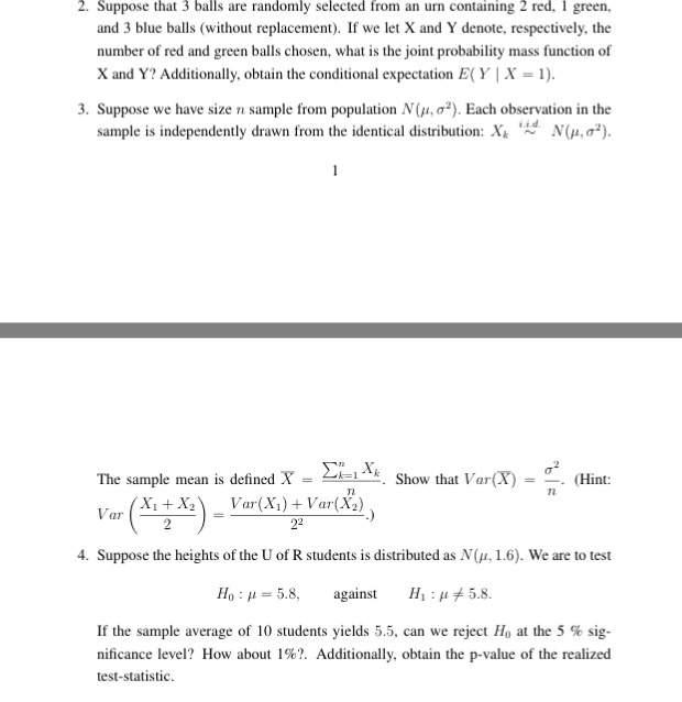 Solved Suppose that 3 balls are randomly selected from an | Chegg.com