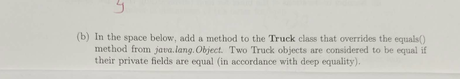 Solved /*Truck Class for Problem 3*/ public class Truck | Chegg.com