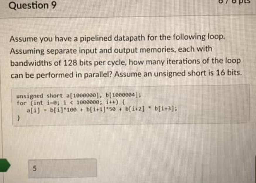 Solved Question 9 Assume you have a pipelined datapath for | Chegg.com