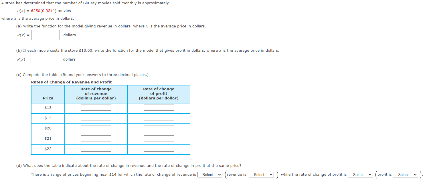 Solved store has determined that the number of Blu-ray | Chegg.com