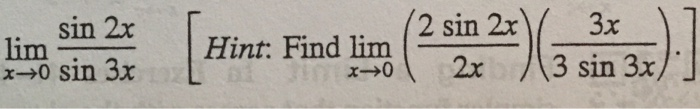 Solved Finding a Limit of a Trigonometric Function In | Chegg.com