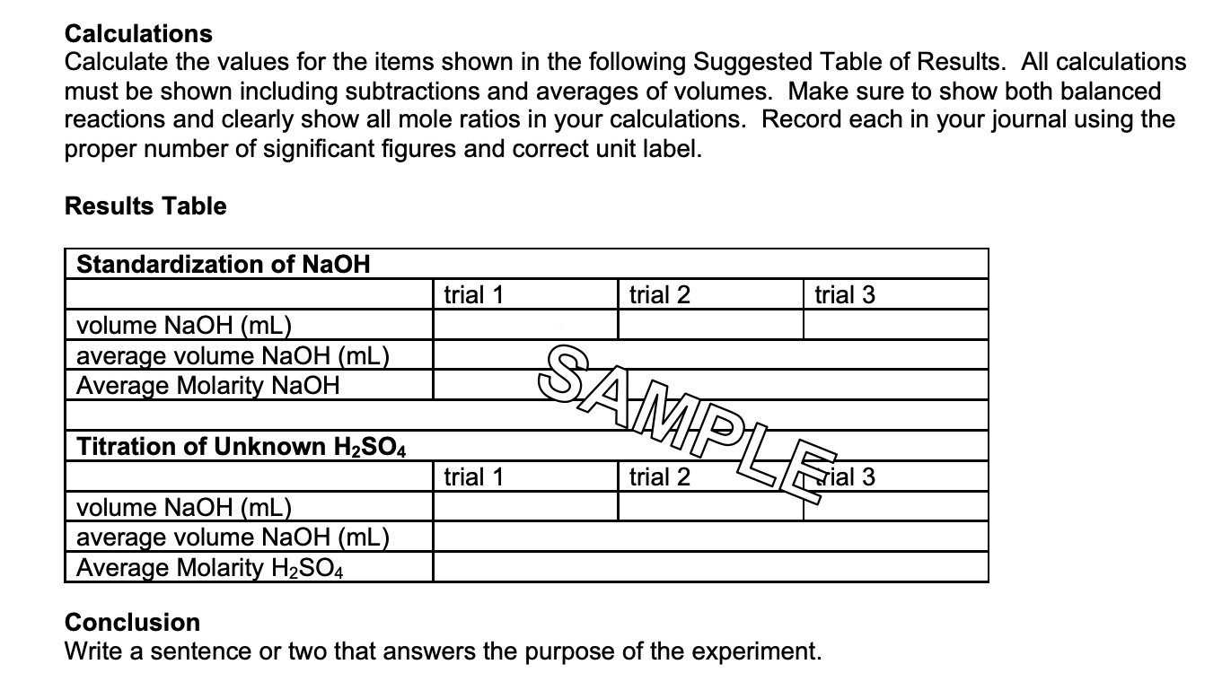 Solved Data Table Molarity HCI: 1.501 M Standardization of | Chegg.com