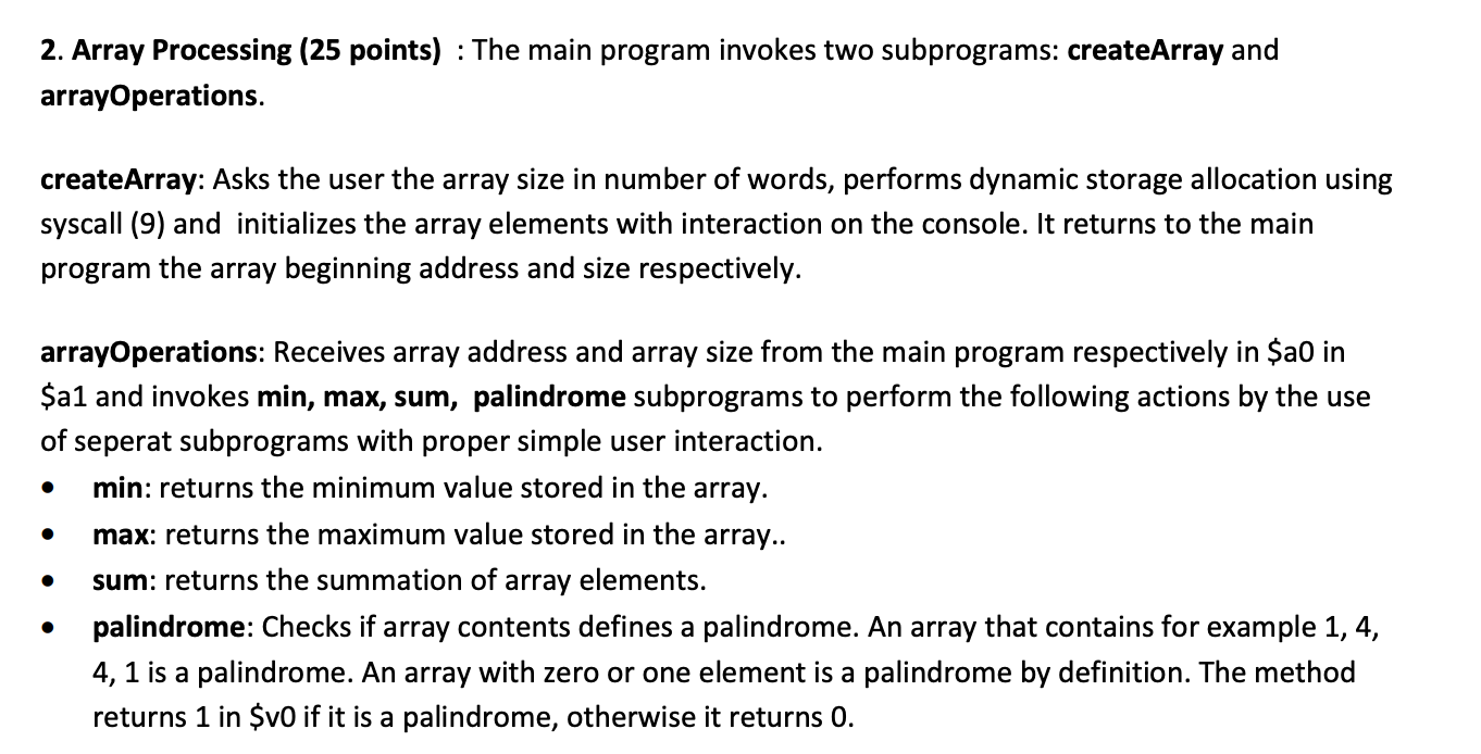 Solved Topic: Subprograms, Use of Stack, Dynamic Storage | Chegg.com