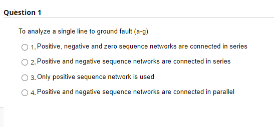 Solved For analyzing a Three-phase fault 1. Positive, | Chegg.com