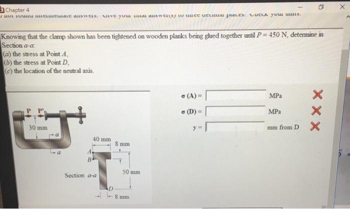 Solved Chapter 4 Knowing that the clamp shown has been | Chegg.com