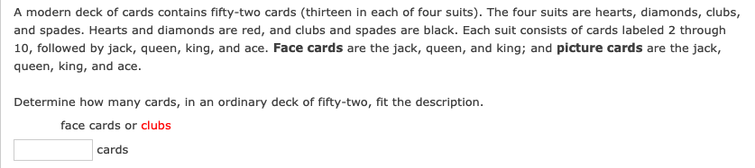 Solved A modern deck of cards contains fifty-two cards | Chegg.com