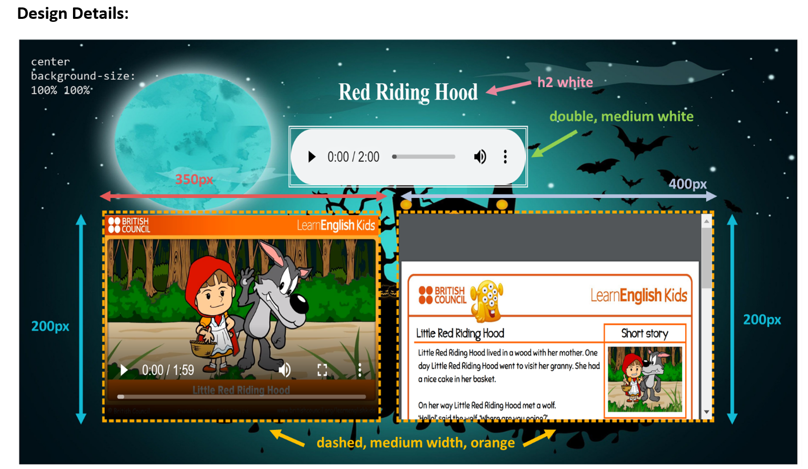 Solved Use HTML5 and Embedded CSS Style to design a children | Chegg.com