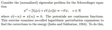 Solved Consider the (normalized) eigenvalue problem for the | Chegg.com