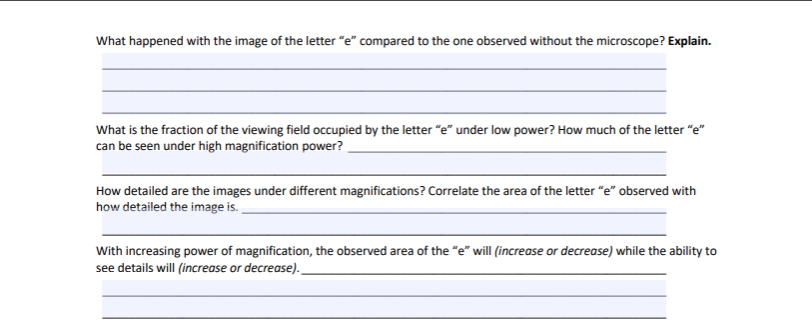 Solved Laboratory Tools: The Metric System and Microscope m | Chegg.com