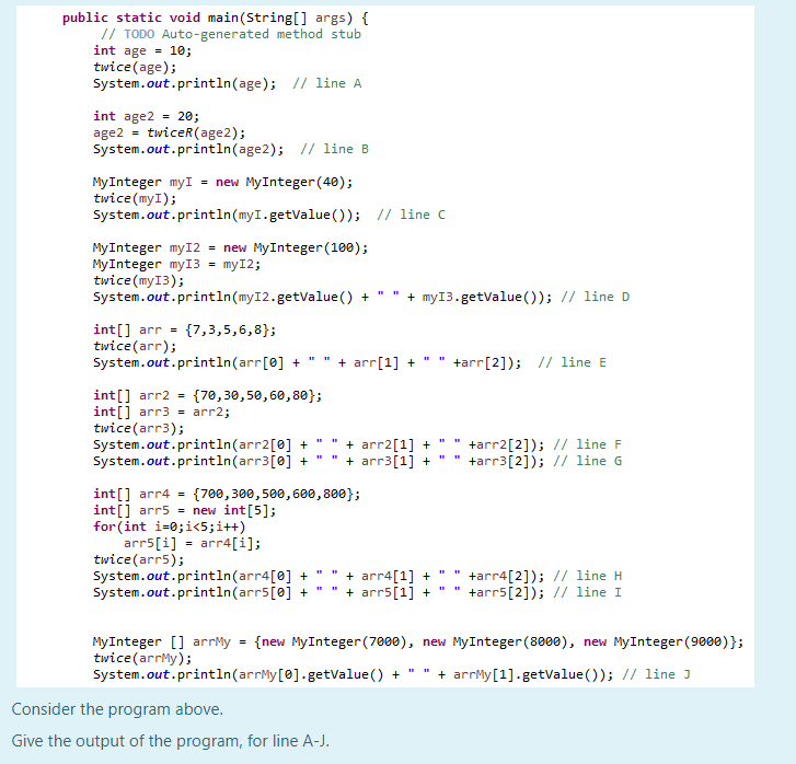 Solved Public Class Myinteger Private Int Value Public