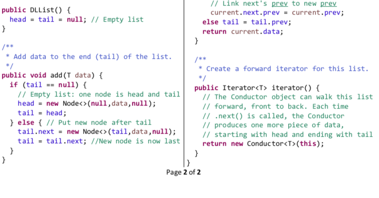 Solved CS 143 Assignment 4 Improving DoublyLinkedList | Chegg.com
