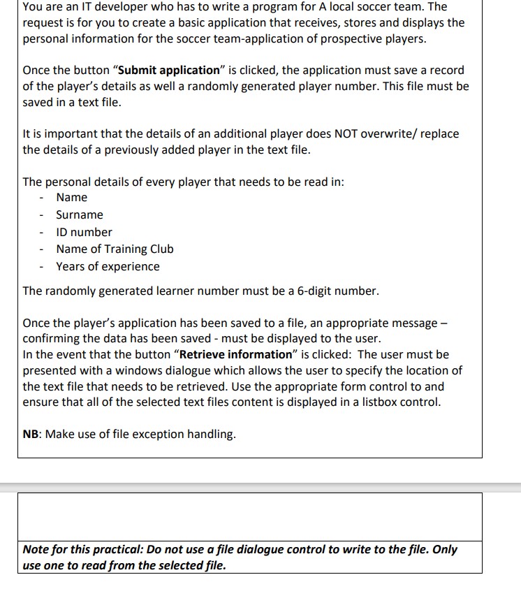 Solved request is for you to create a basic application | Chegg.com