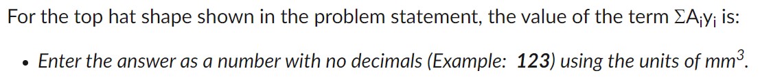 Solved For parts (a) - (d), use the top hat shape shown in | Chegg.com