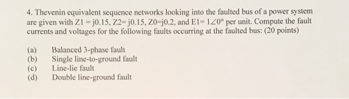 Solved Thevenin equivalent sequence networks looking into | Chegg.com Solved Thevenin equivalent sequence networks looking into | Chegg.com