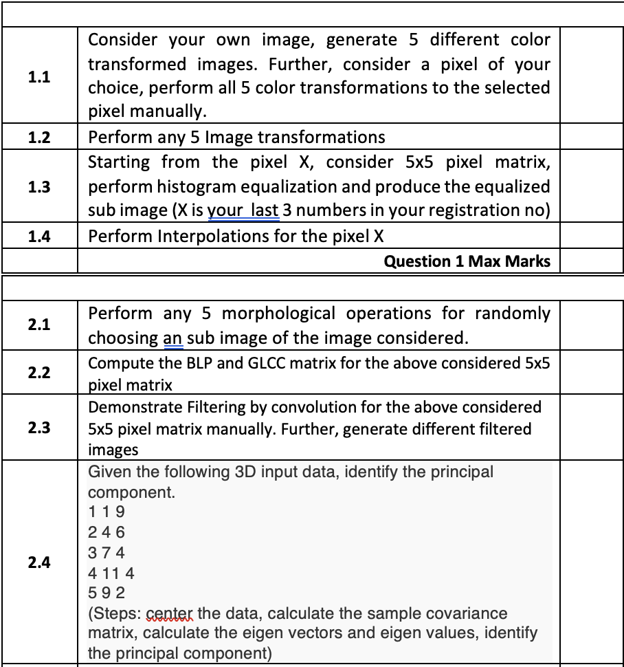 Solved provide answers for each sub question | Chegg.com