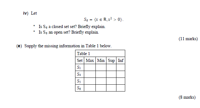 Solved Question 4 (41 marks) (a) Let I denote the set of | Chegg.com