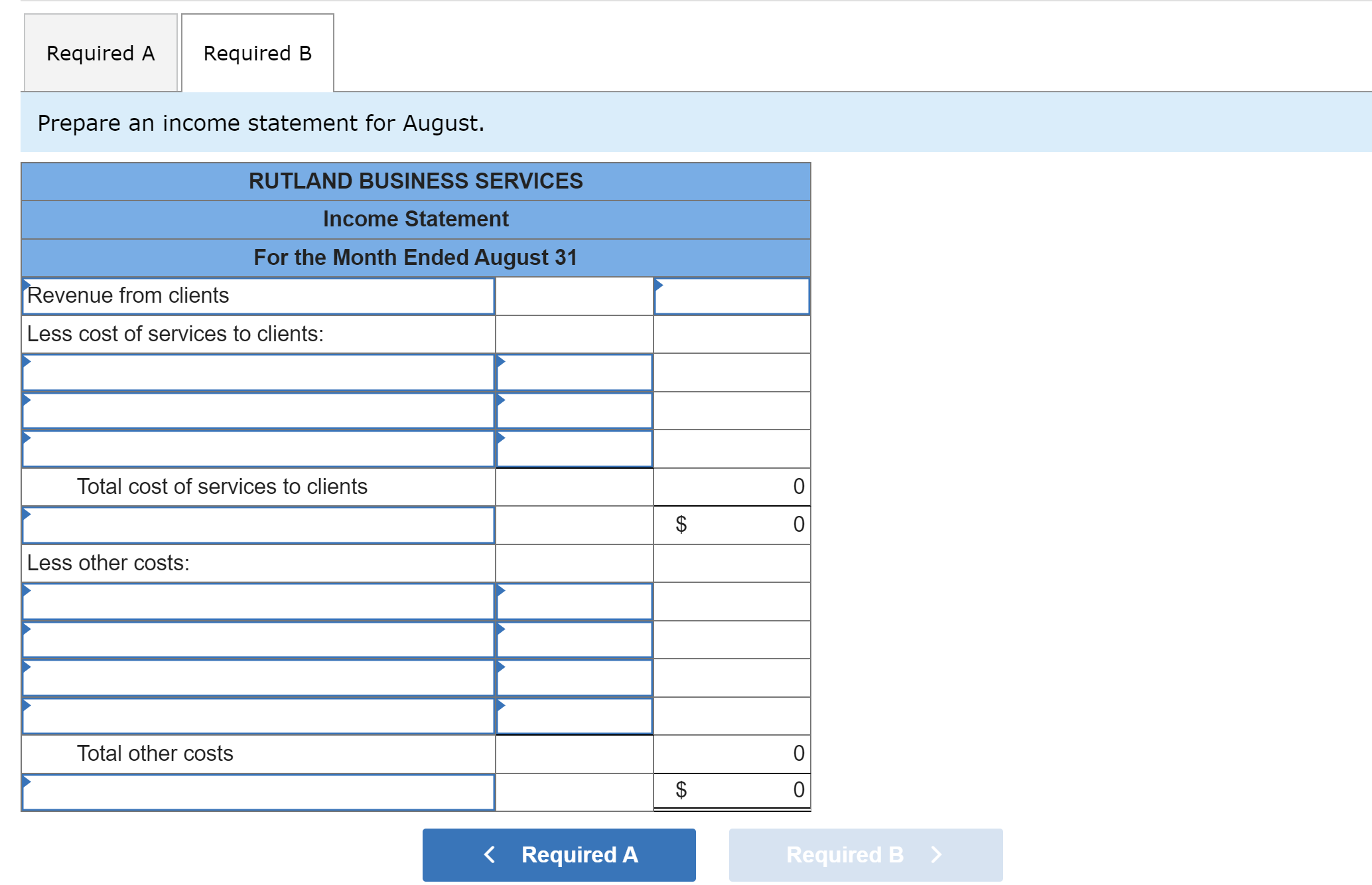 Solved Rutland Business Services (RBS) provides | Chegg.com