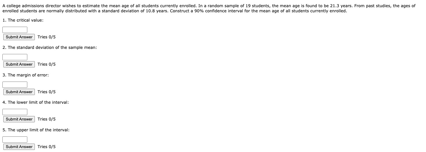 Solved A college admissions director wishes to estimate the | Chegg.com