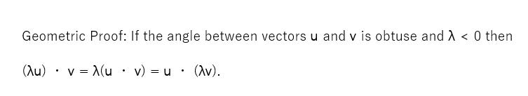 Solved Geometric Proof: If the angle between vectors u and v | Chegg.com