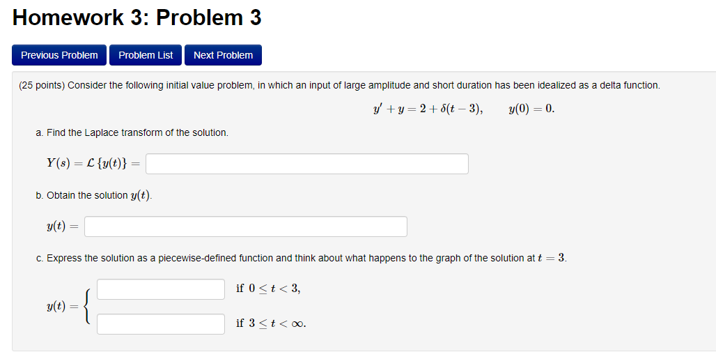 Solved Homework 3: Problem 3 Previous Problem Problem List | Chegg.com