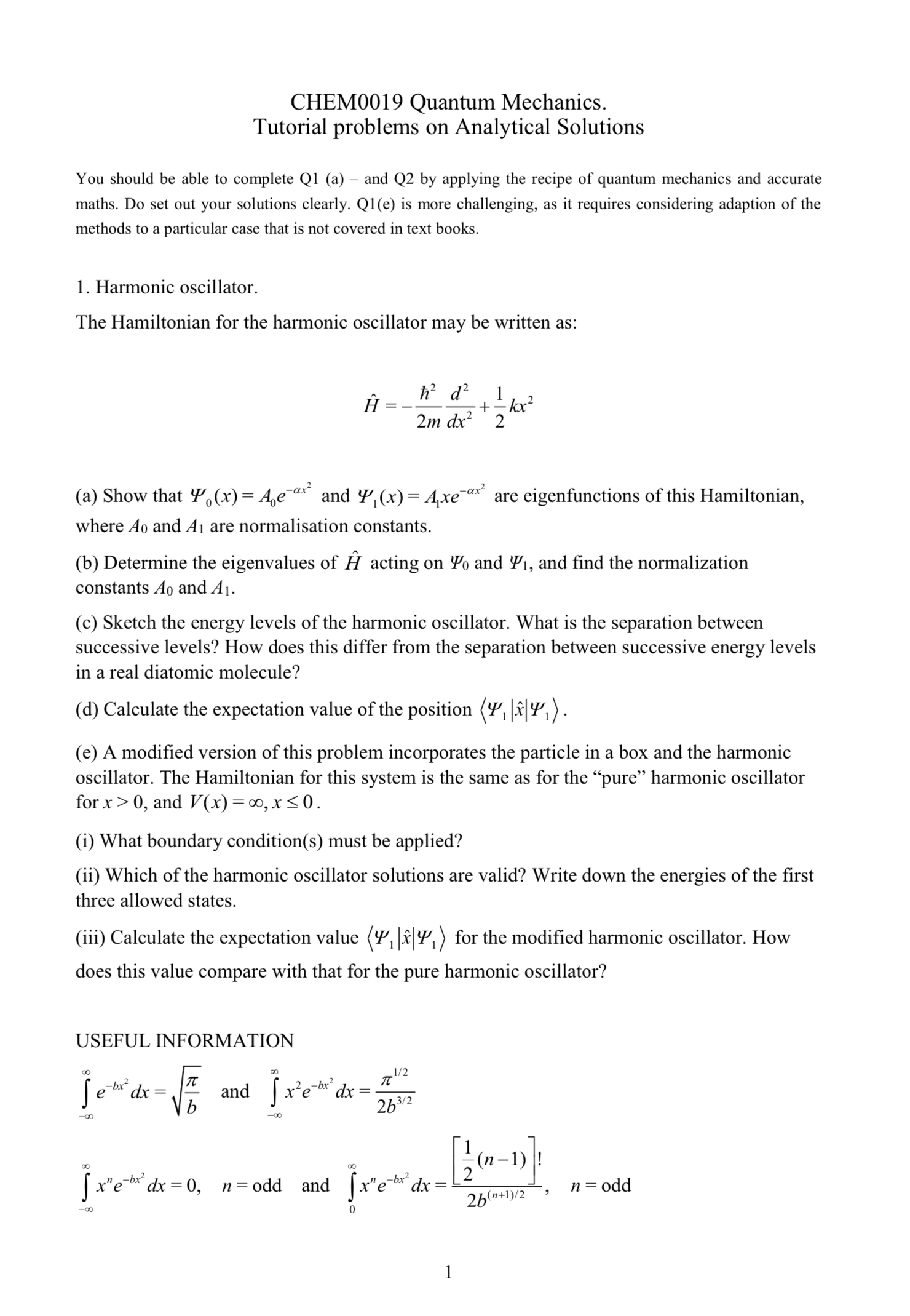 Solved You should be able to complete Q1 (a) - and Q2 by | Chegg.com