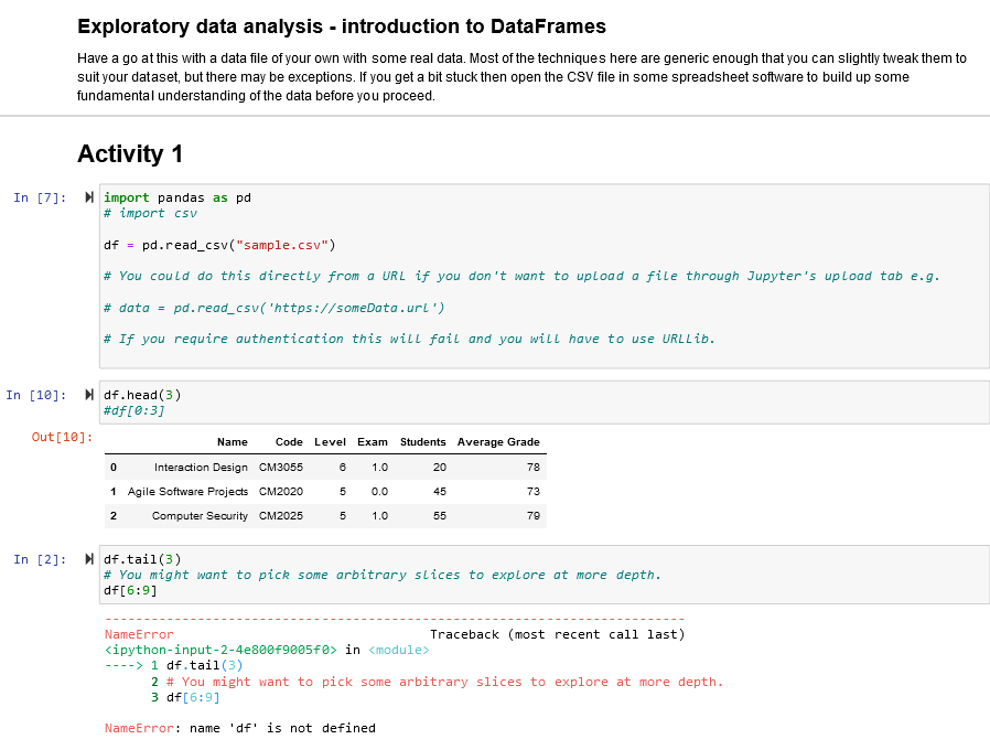 Solved In the data frames and exploratory analyses pictures | Chegg.com