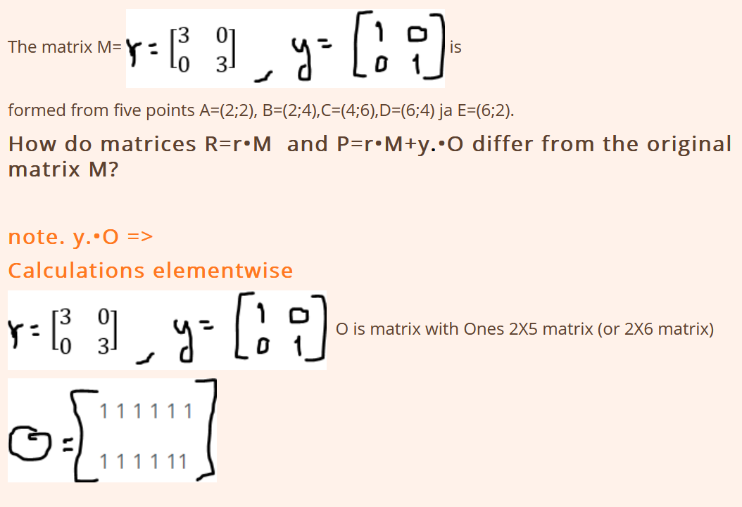 Solved The matrix M=[222446646222] is formed from five | Chegg.com