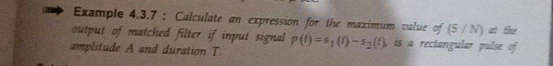 Example 4.3.7: Calculate an expression for the | Chegg.com