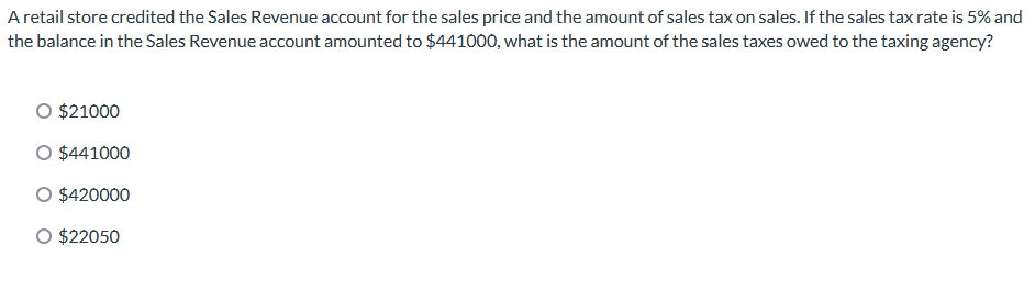 Solved A retail store credited the Sales Revenue account for | Chegg.com