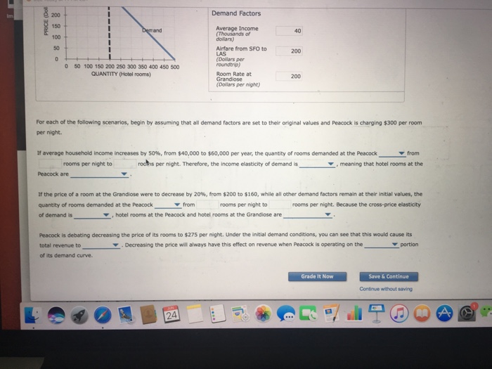 Solved Homework (Ch 05) 9. Application: Elasticity and hotel | Chegg.com