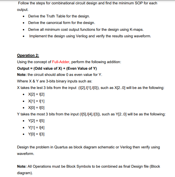 Solved Problem Statement: In this project, you will design | Chegg.com