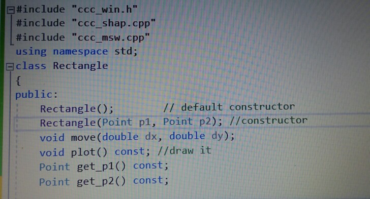 P4. Extending the Rectangle Class Create a project, | Chegg.com