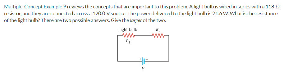 Solved Multiple-Concept Example 9 reviews the concepts that | Chegg.com