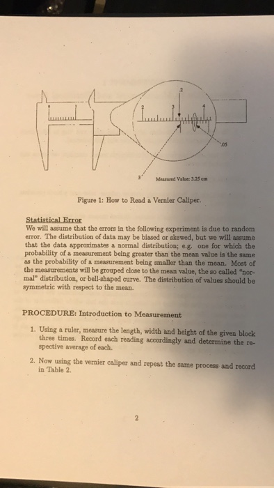 Solved EXPERIMENT 1 Introduction to Measurement and | Chegg.com