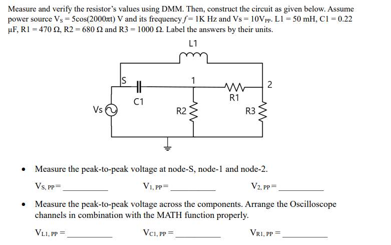 Solved Measure the phase shifts between two nodes. Notation | Chegg.com
