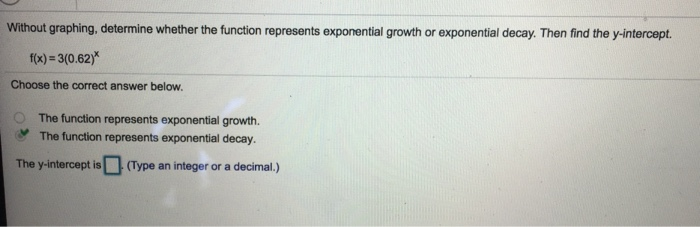 Solved Without graphing, determine whether the function | Chegg.com