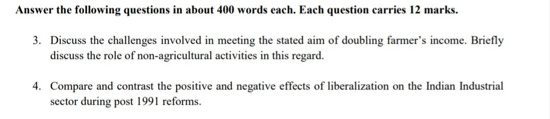 Solved Answer the following questions in about 400 words | Chegg.com