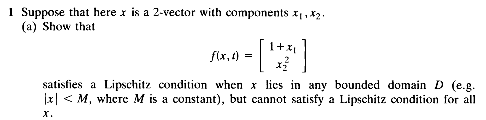 Solved 1 Suppose that here x is a 2 -vector with components | Chegg.com