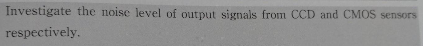 Solved Investigate the noise level of output signals from | Chegg.com