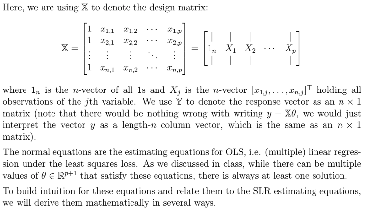 a geometric argument for the normal equations we | Chegg.com