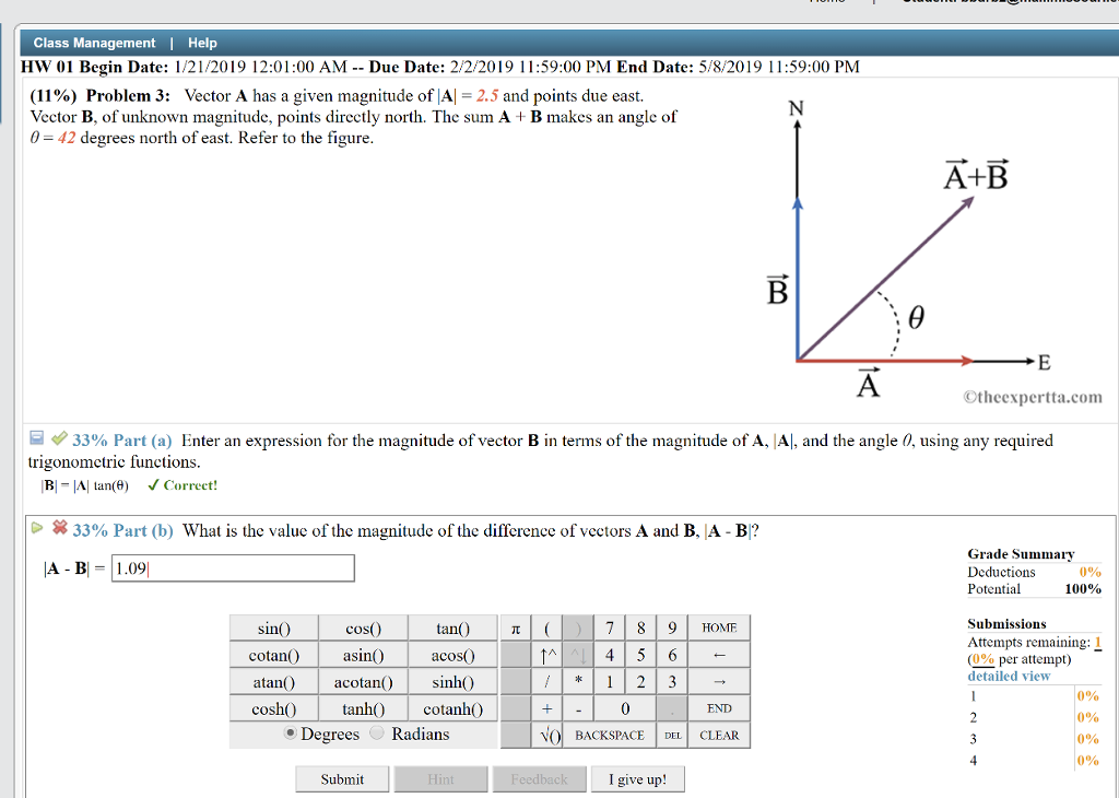Solved Class Management | Help HW 01 Begin Date: 1/21/2019 | Chegg.com