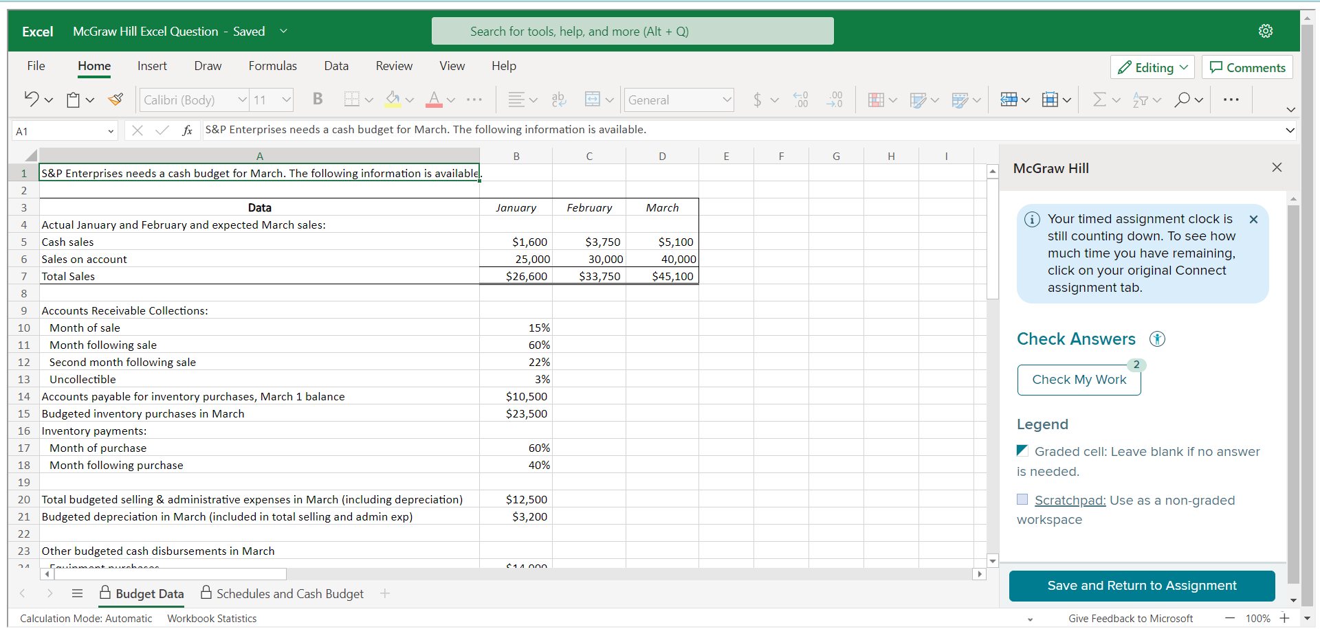 Solved (i) Your timed assignment clock is still counting | Chegg.com