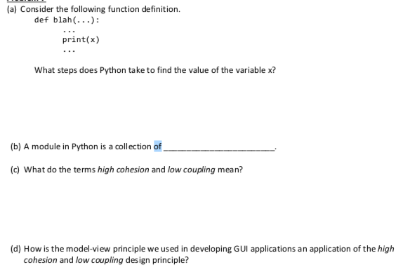 Solved Assume that a GUl application uses Tkinter to support | Chegg.com