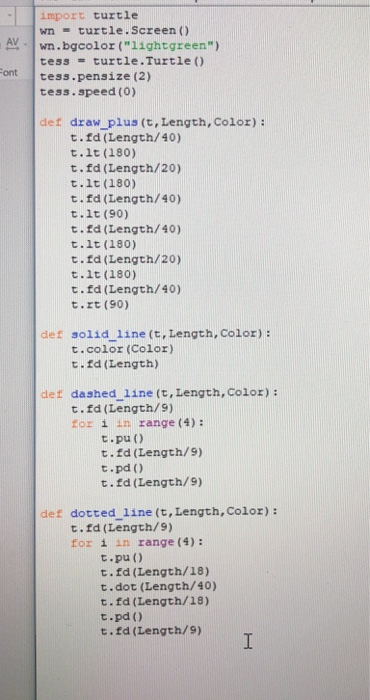 Solved I have this all written and it draws correctly except | Chegg.com
