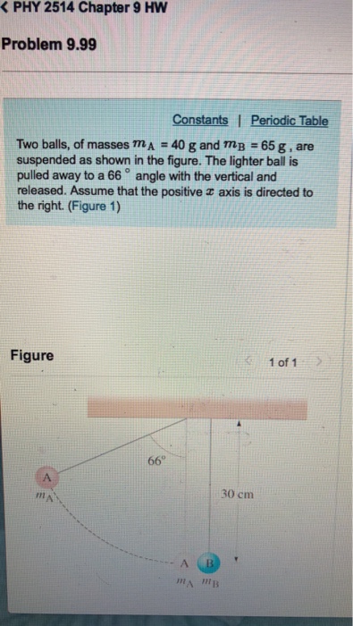 Solved PHY 2514 Chapter 9 HW Problem 9.99 Constants I | Chegg.com