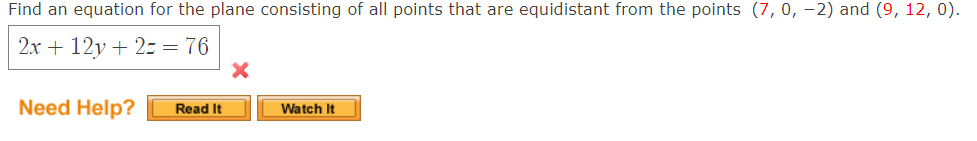 Solved Find an equation for the plane consisting of all | Chegg.com