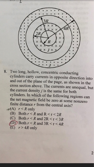 Solved Two long, hollow, concentric conducting cylinders | Chegg.com