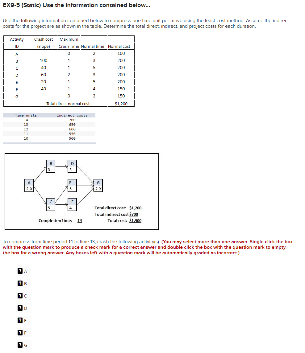 Solved EX9-5 (Static) Use the information contained below... | Chegg.com