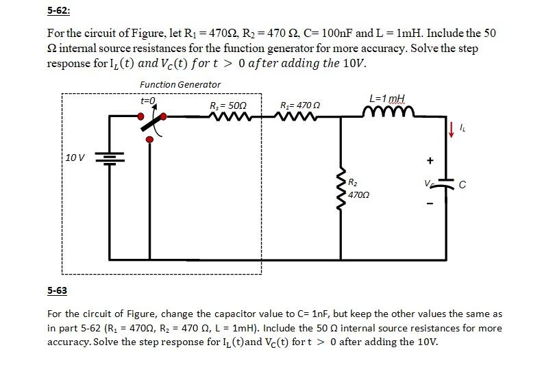 Solved 5-62: For the circuit of Figure, let R1 = 47092, R2 = | Chegg.com